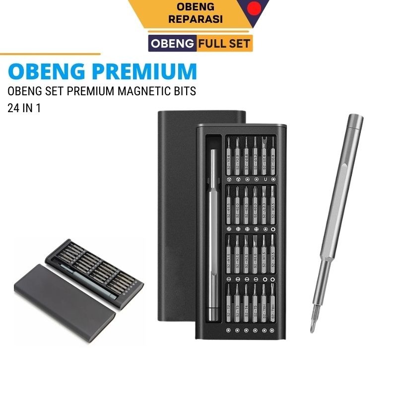 Jual Obeng Set 24in1 Magnet / Obeng Screwdriver Kit Hardware Tools / Obeng Reparasi Elektronik ...