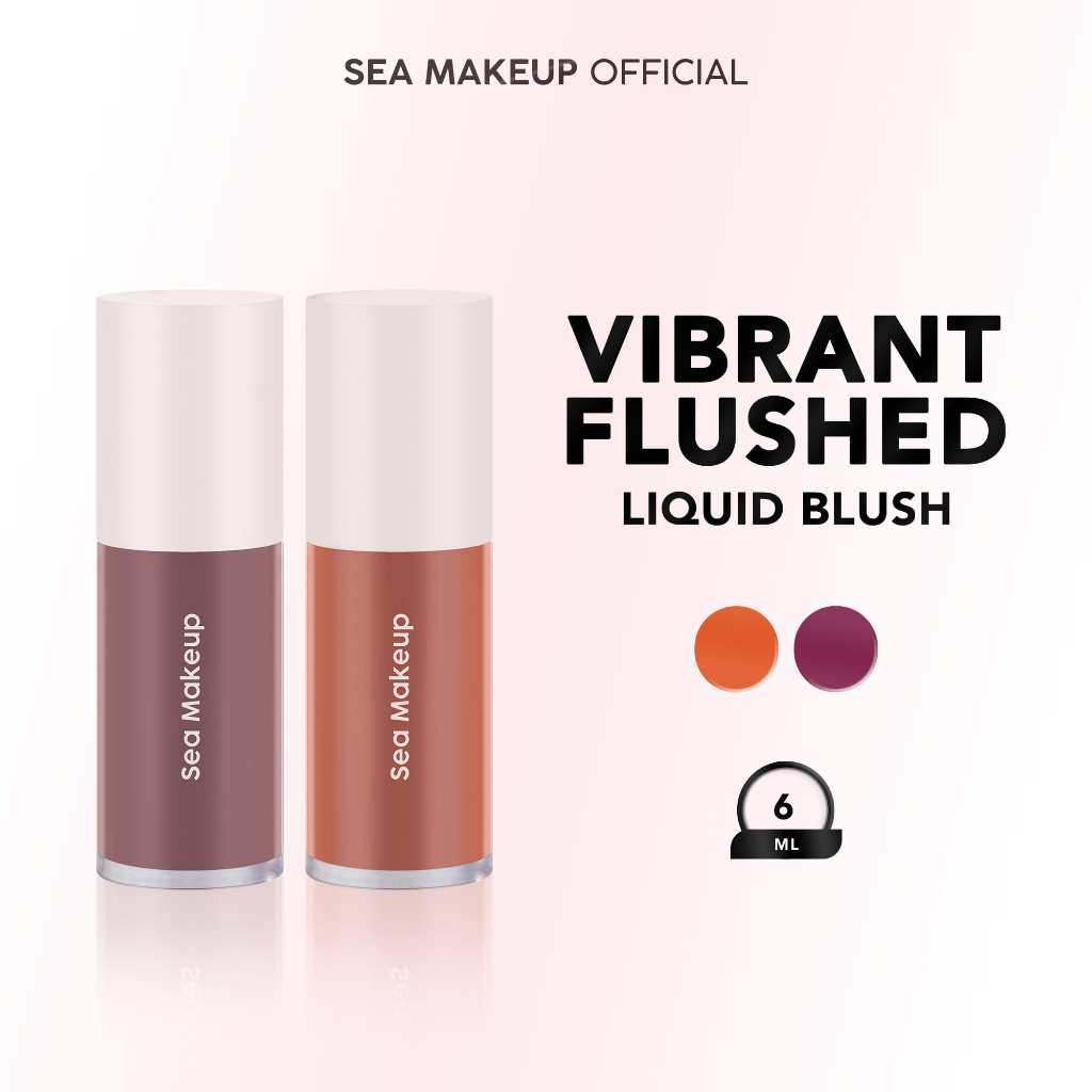Jual Sea Makeup Vibrant Flushed Liquid Blush On Cair | Shopee Indonesia