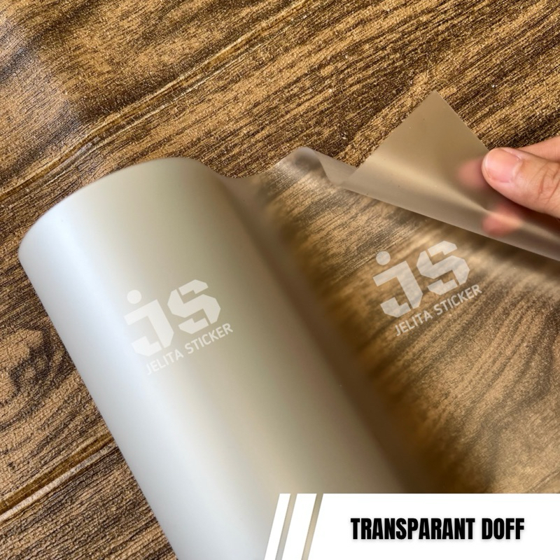 Jual [ ROLL ] Lebar 60cm Sticker Putih Transparan Doff / Skotlet Bening ...