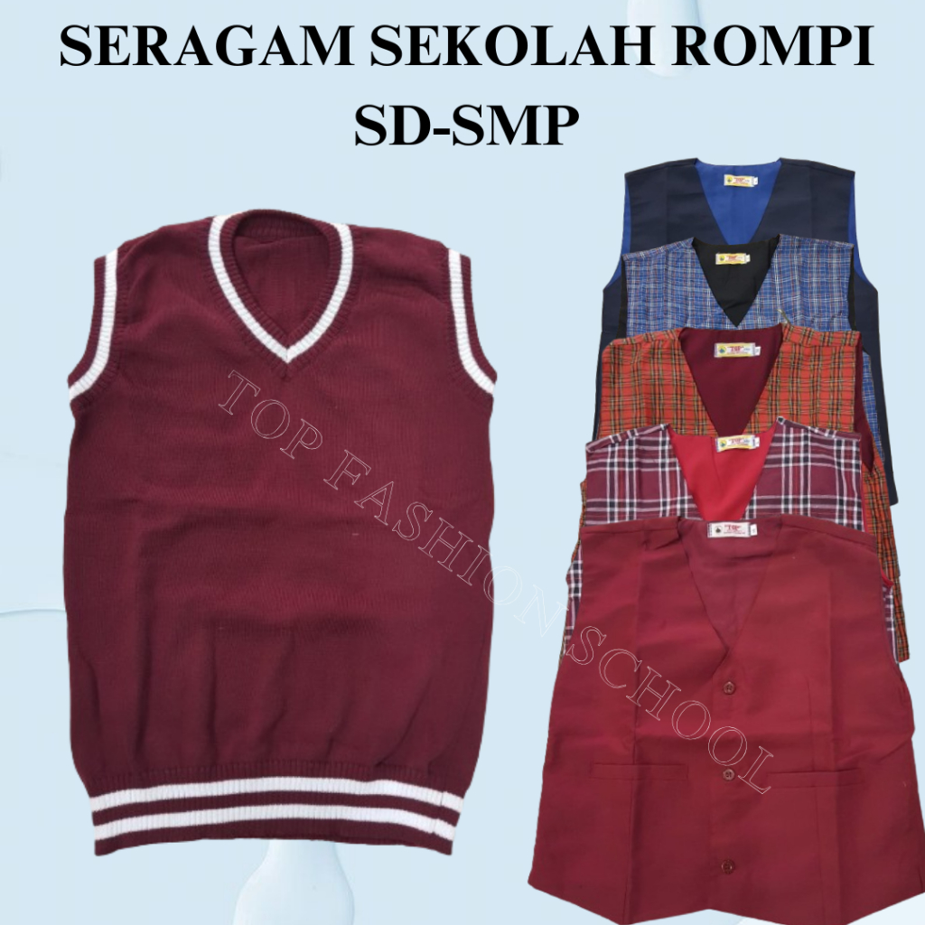 Jual ROMPI SEKOLAH SD-SMP (Polos dan Kotak-kotak) | Shopee Indonesia