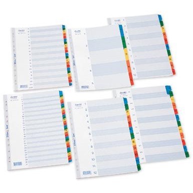 Jual Bantex Reinforced Tabs Divider Indexe A4/Pembatas Karton Binder ...