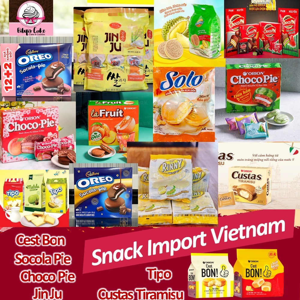 Jual Varian Snack Import Vietnam Cest Bon Tipo Laiphu ChocoPie Socola ...