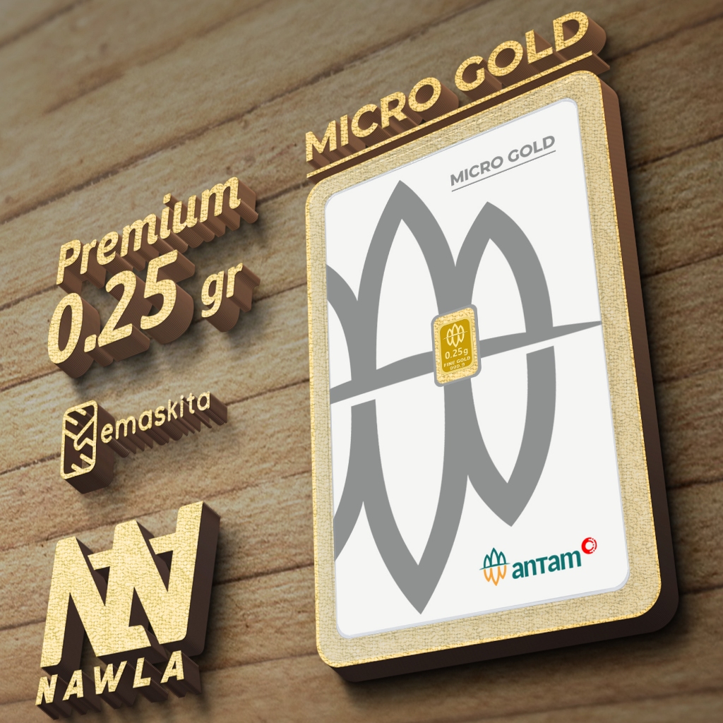 Jual Antam 0.25 gram Micro Gold Premium Emas Murni 24 Karat Hartadinata ...