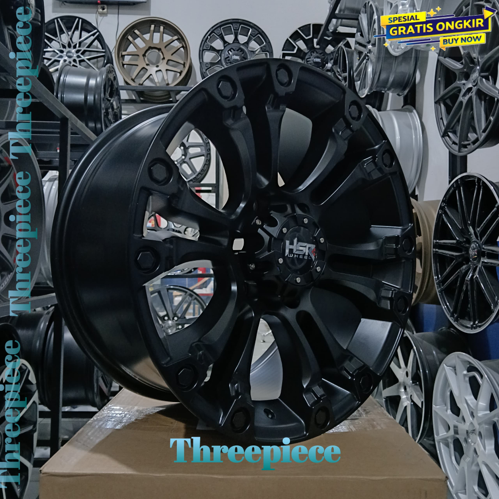 Jual HSR LUMBIS velg fortuner ring 18 lebar 9 et 25 hitam lubang 6 ...