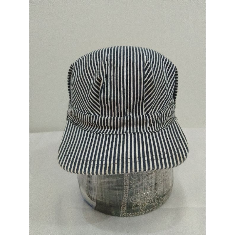 Jual Vintage Stripe Railroad Train Conductor Cap ( Railroad Cap ...