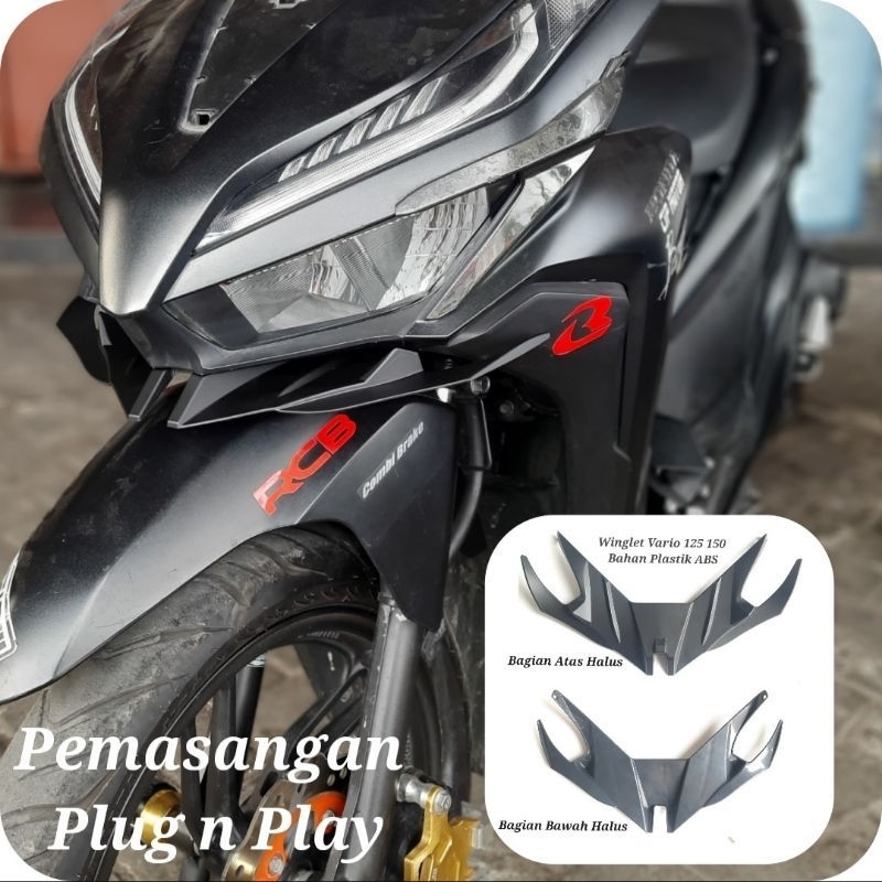 Jual Winglet motor vario 125/150 new 2018 2019 2020 2021 full abs ...