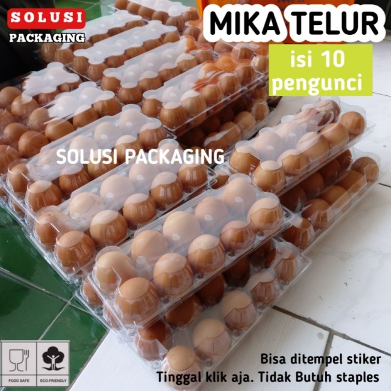 Jual 1 kardus isi 500 pcs MIKA TELUR ISI 10 TUTUP PENGUNCI KUNCI | EGG ...