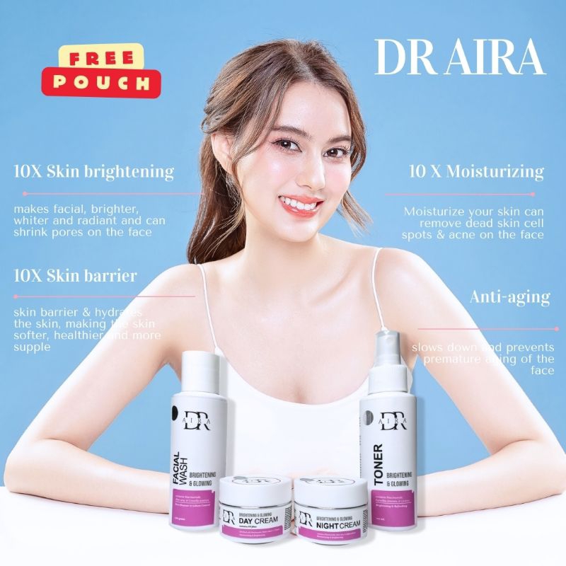 Jual 𝗠𝗔𝗟𝗟 DR AIRA paket skincare cream pemutih wajah glowing farmasi ...