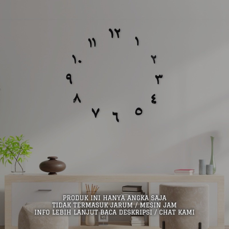 Jual Angka Jam Dinding Besar | DIY Clock Number | Giant Wall Clock ...