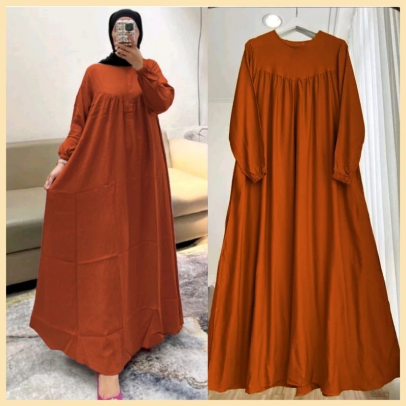Jual 045 Abaya Polos Putih Saudi Simpel - Abaya Bahan Crinkle - Abaya ...