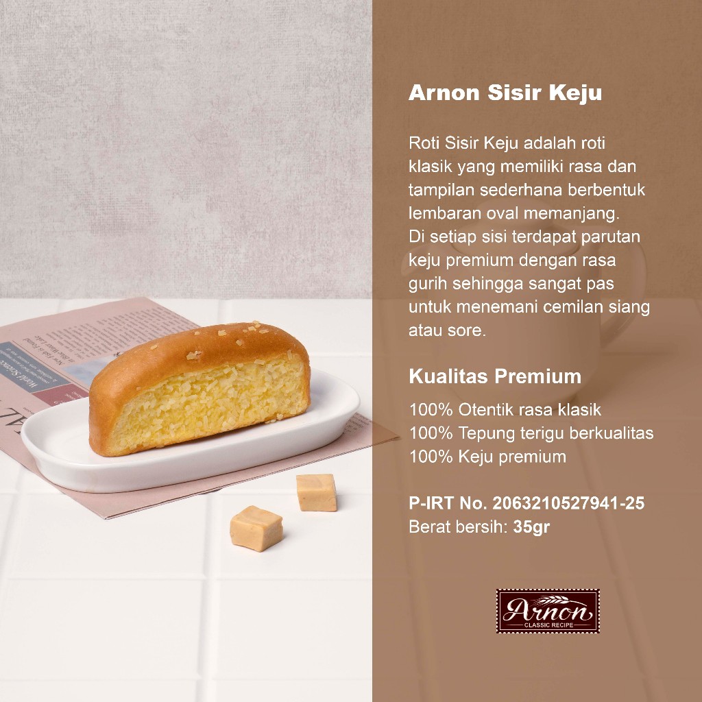 Jual Roti Sisir Keju Arnon Bakery Paket Isi 5 pcs | Shopee Indonesia