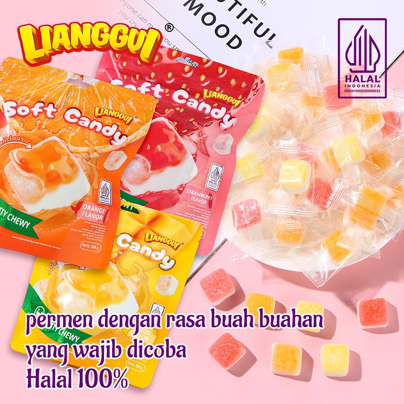 Jual Halal | Lianggui Permen Lunak Soft Candy | Permen Lunak Rasa Buah ...