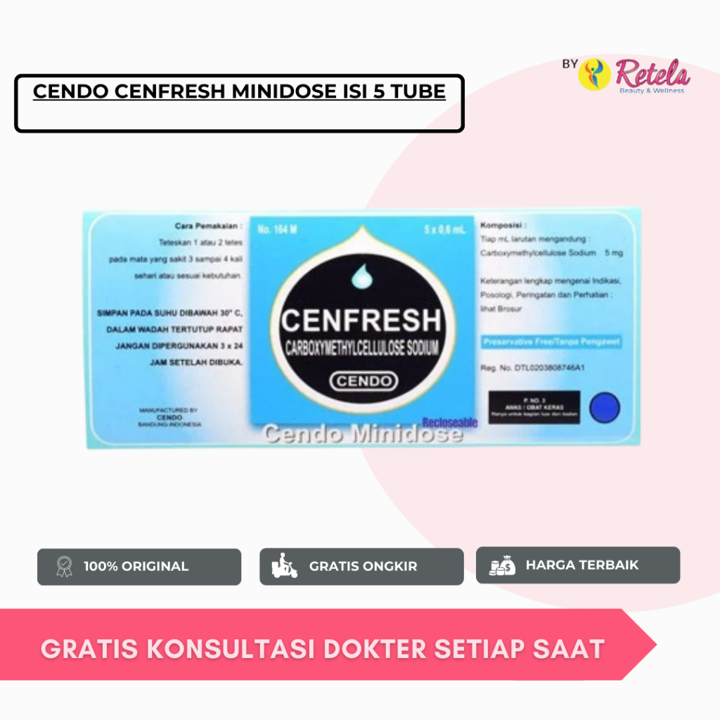 Jual CENDO CENFRESH MINIDOSE 1 STRIP ISI 5 TUBE | Shopee Indonesia