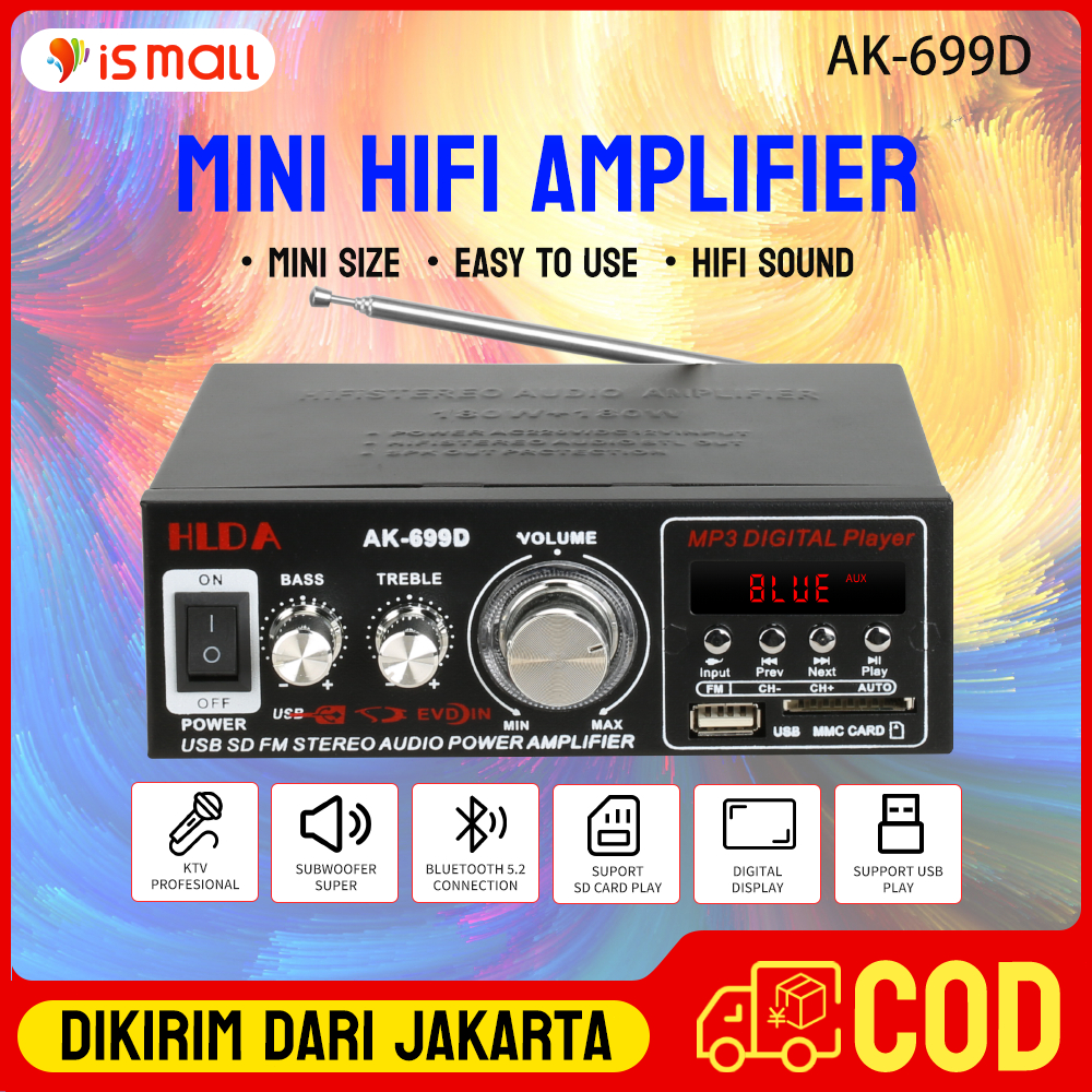 Jual AK-699D power amplifier Penguat Suara Saluran 2.0 Amplifier ...