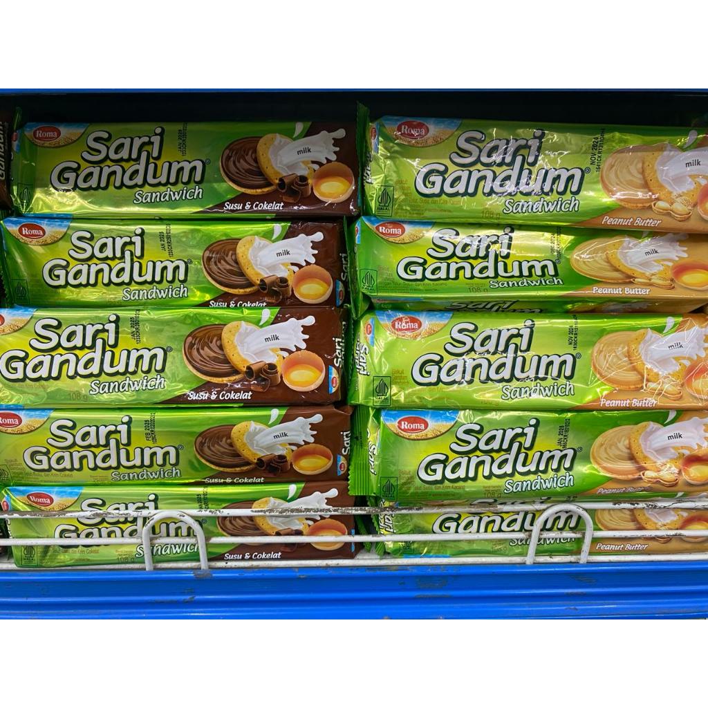 Jual ROMA SARI GANDUM SANDWICH 108G | Shopee Indonesia