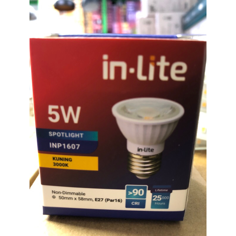 Jual lampu inlite PAR COB 5watt E27 5w 5 w 5 watt IN-LITE IN LITE ...