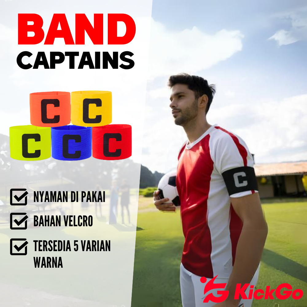 Jual KickGo Ban Kapten Sepakbola Futsal Football Captain Band Armband ...