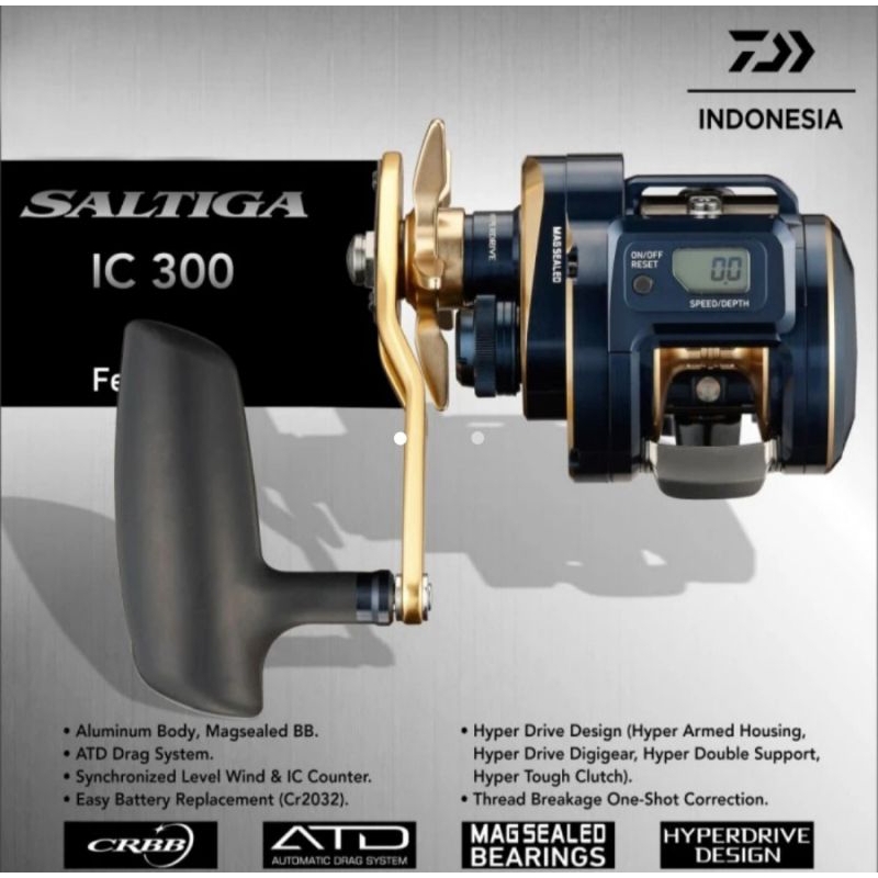 Jual Reel Daiwa Saltiga IC 300HL-SJ Handle Kiri, ORIGINAL JAPAN, GARANSI RESMI | Shopee Indonesia