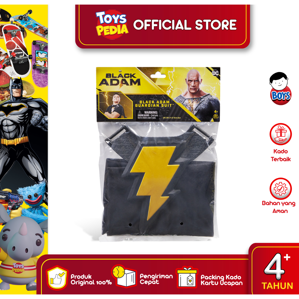 Jual Mainan Roleplay dan Kostum Black Adam Cape & Chest Plate Roleplay ...