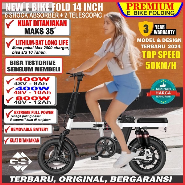 Jual ELECTRIC BIKE SEPEDA LISTRIK ANAK / SEPEDA LISTRIK LIPAT 14 INCH ...