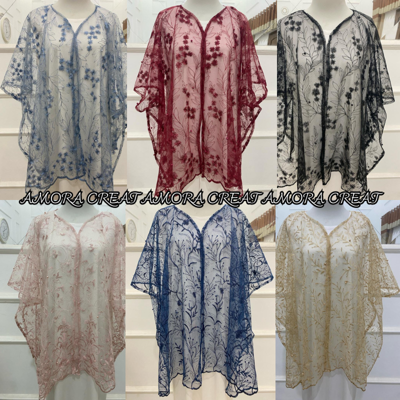 Jual cardigan brokat // outer brokat // cape brokat | Shopee Indonesia