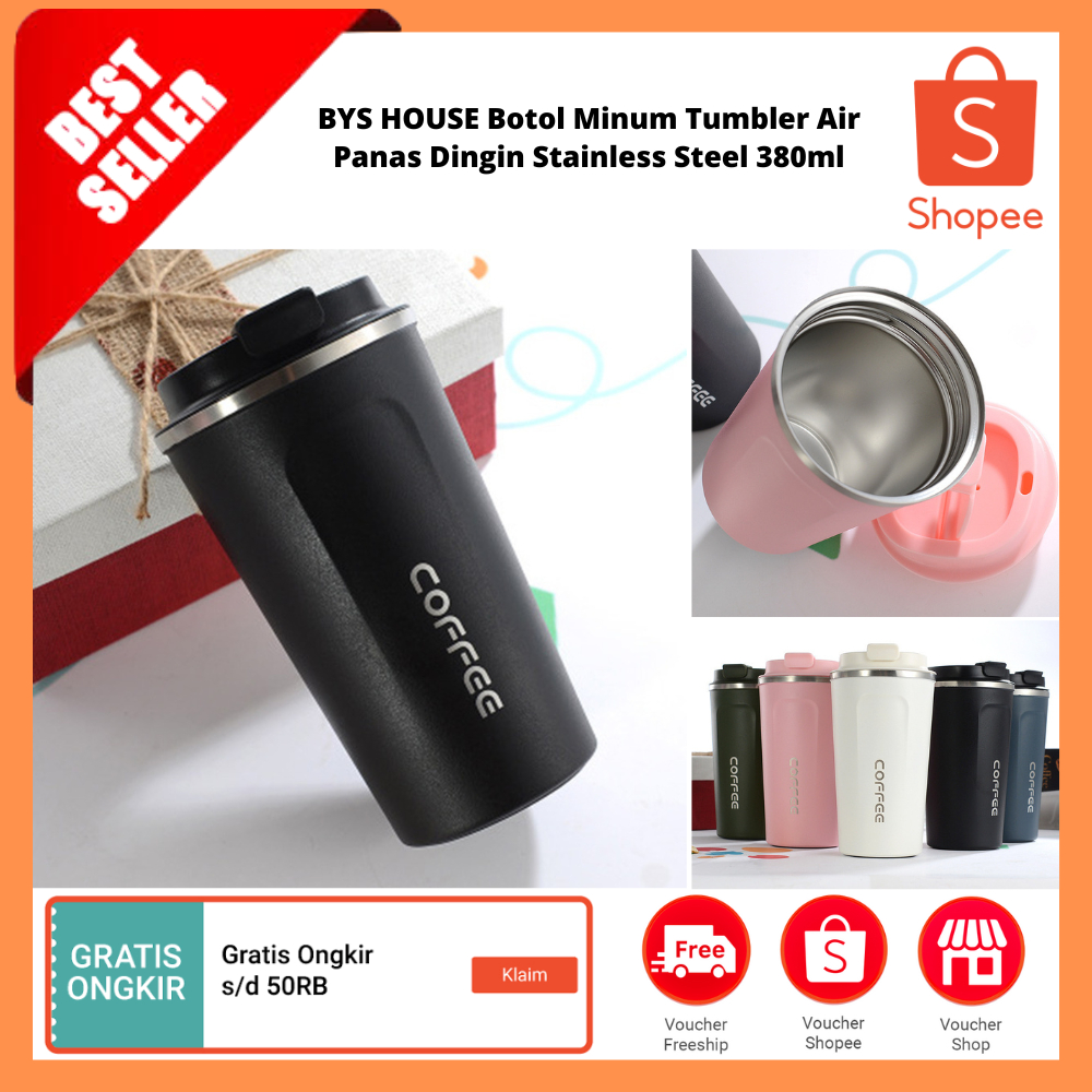 Jual Botol Minum Tumbler Air Panas Dingin Stainless Steel 380ml / Mug ...