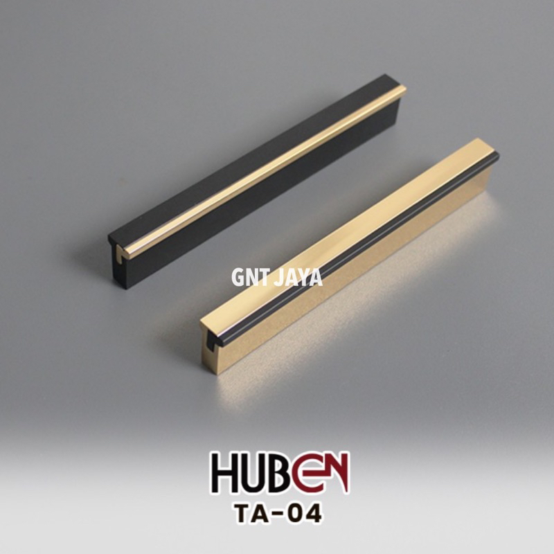 Jual Free baut Tarikan HUBEN TA-04 bahan alumunium handle black gold ...