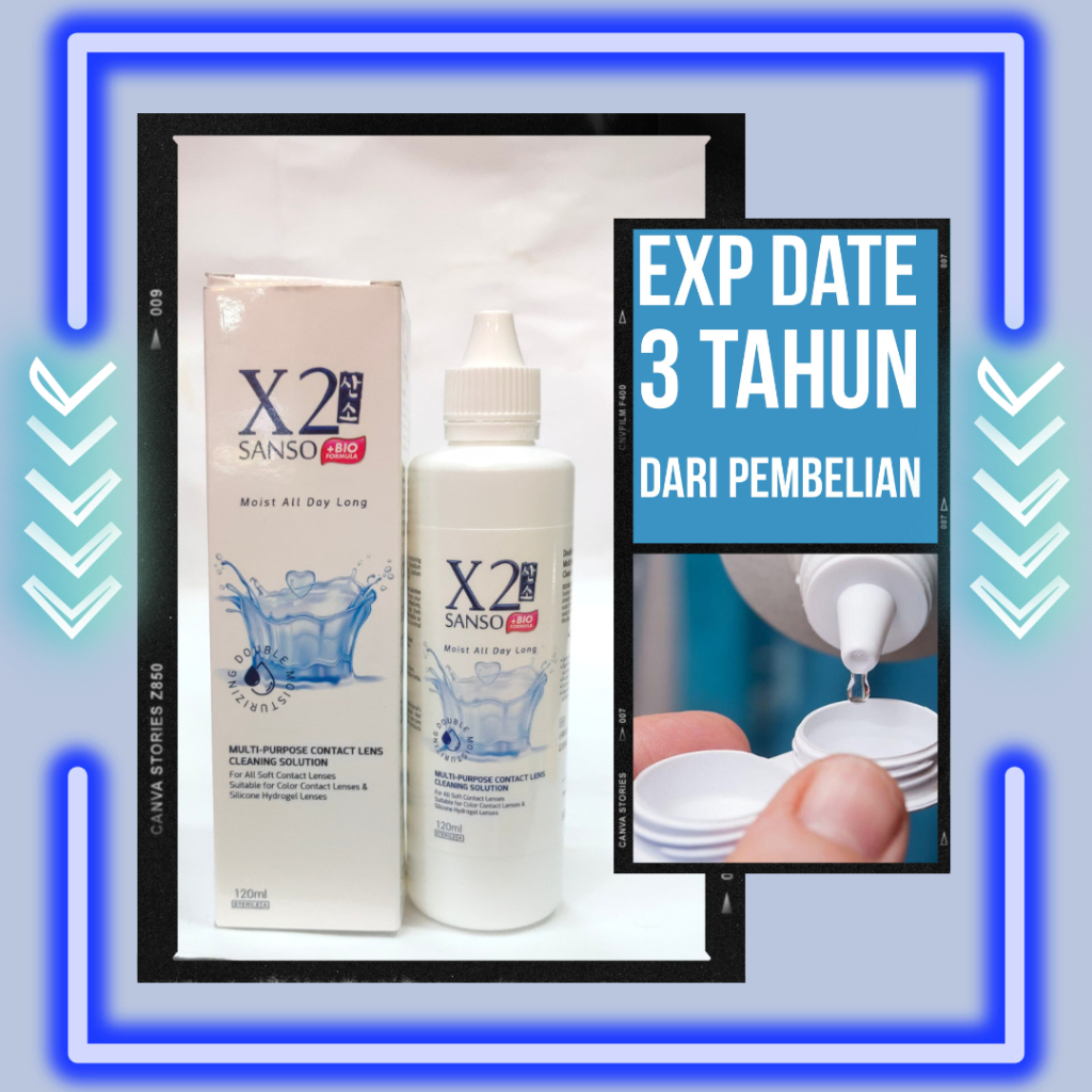 Jual Air Softlens X2 Sanso Solution 120ml | Shopee Indonesia