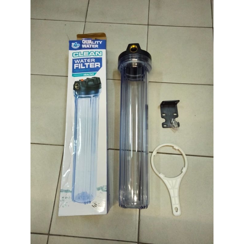 Jual Housing FIlter Air 20" CLEAR CLEAN WATER Drat Kuningan | Shopee ...