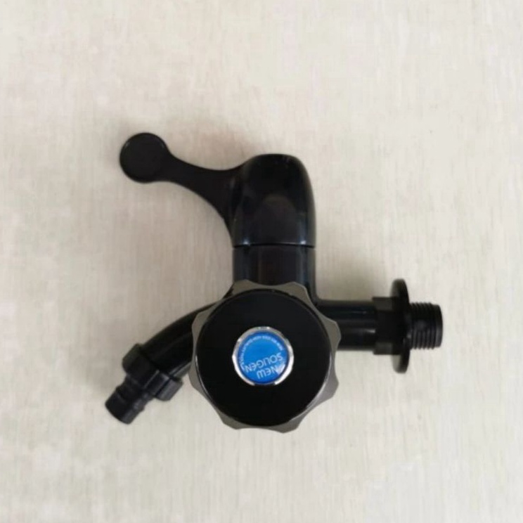 Jual LBd kran cabang shower pvc new SOLIGEN hitam keran double black ...