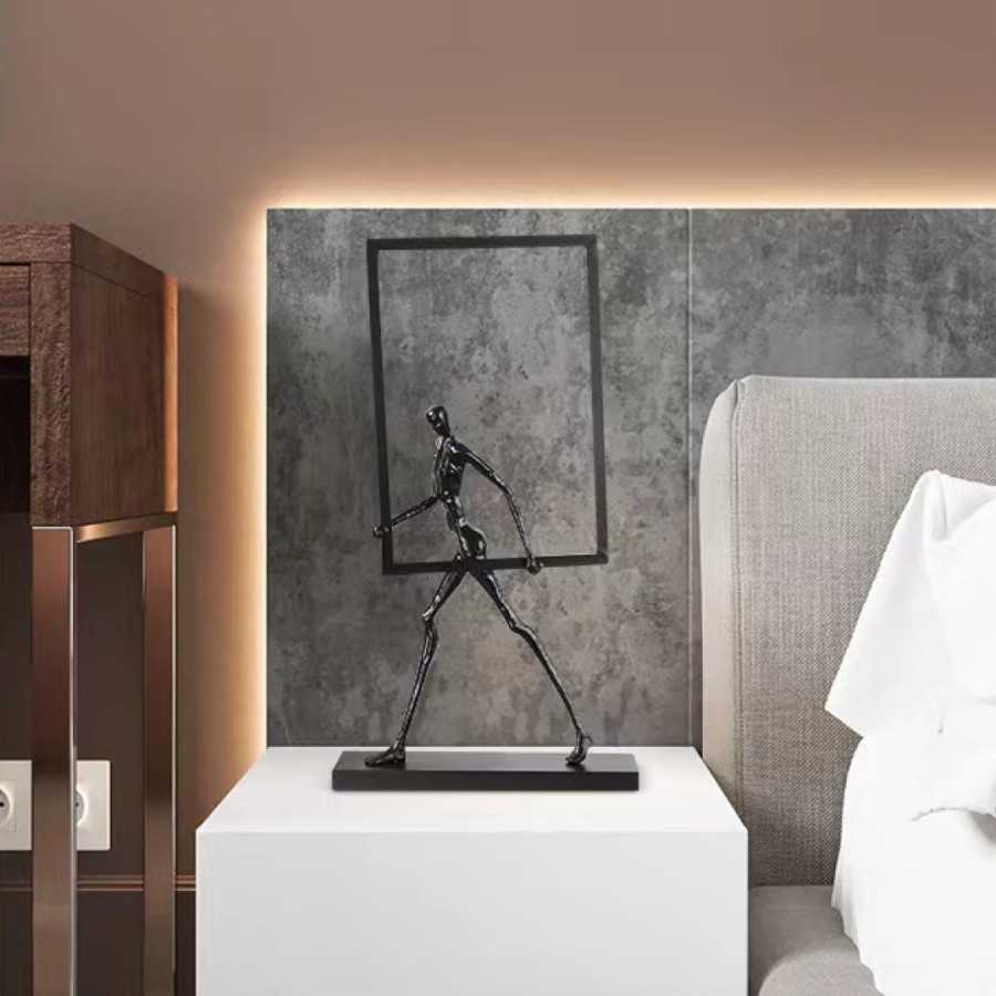 Jual Pajangan Meja Patung Modern Black / Human Figure Statue 1501 ...