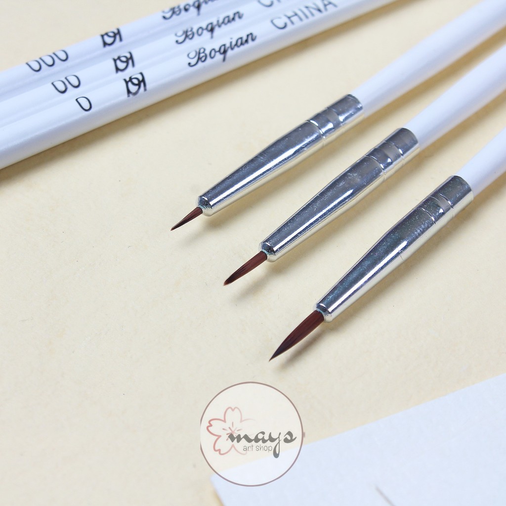 Jual Kuas Kecil Putih Premium No 0 00 000 - Small Pointed Brush Lukis ...
