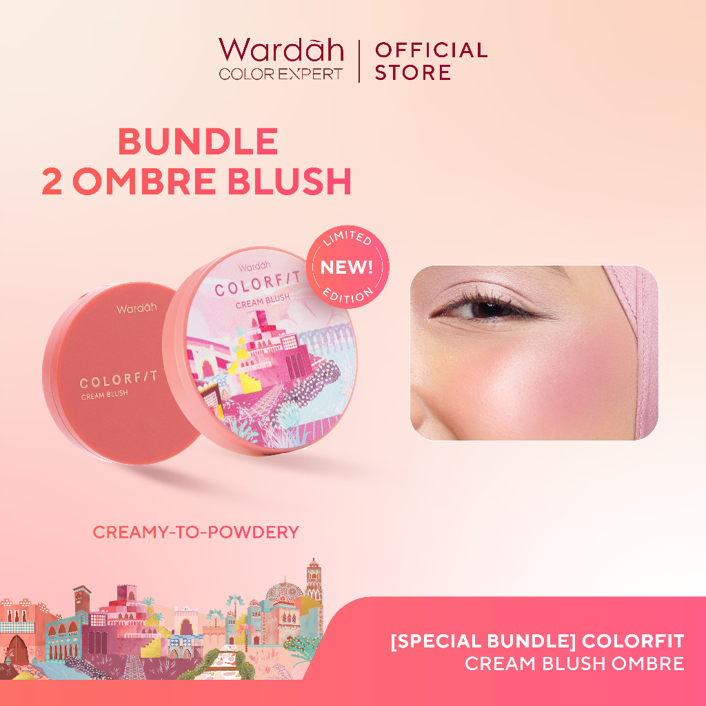 Jual [BUNDLE] WARDAH Paket Colorfit Cream Blush Ombre 3 g - Makeup ...