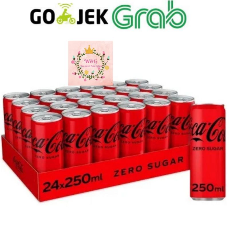 Jual Coca Cola Zero Can 330ml | Coca Cola Zero Kaleng 1 Dus 24 Pcs | Shopee Indonesia