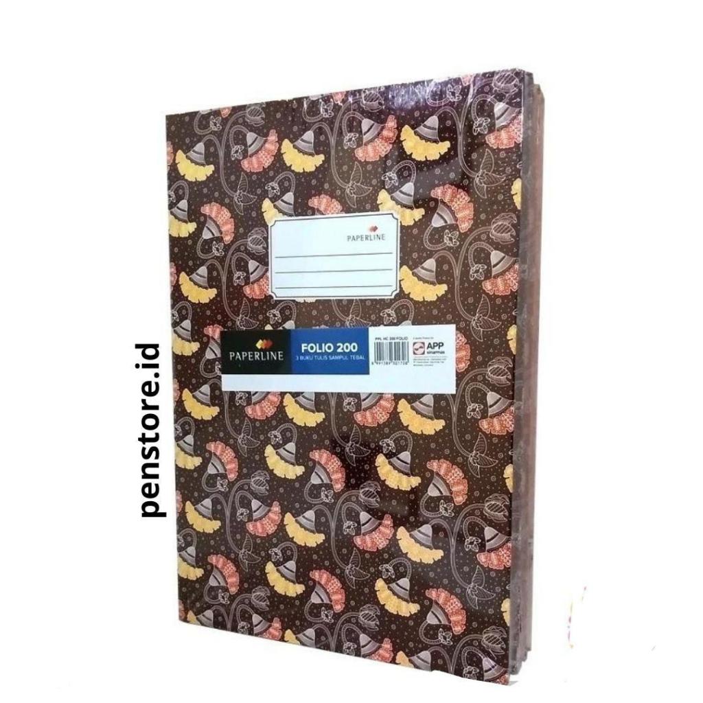 Jual Buku Folio 200 PAPERLINE - Buku Hardcover isi 200 lembar | Shopee ...