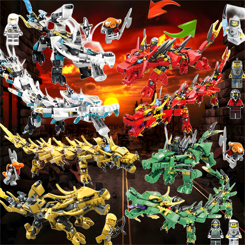 Jual Upgrade 【Ready Stock COD】 Mainan Balok susun bricks blocks dragon ...