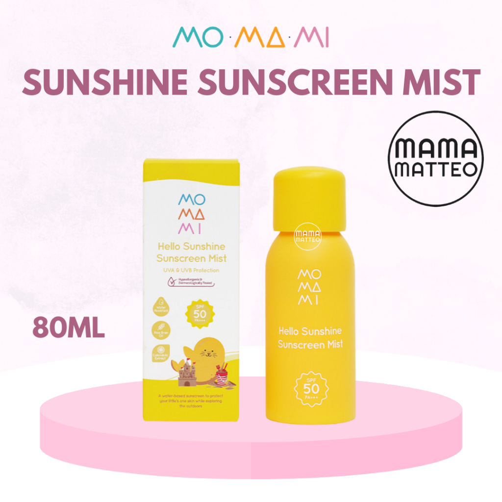 Jual MOMAMI Hello Sunshine Sunscreen Mist 80ml / Sun Screen Bayi Spray ...