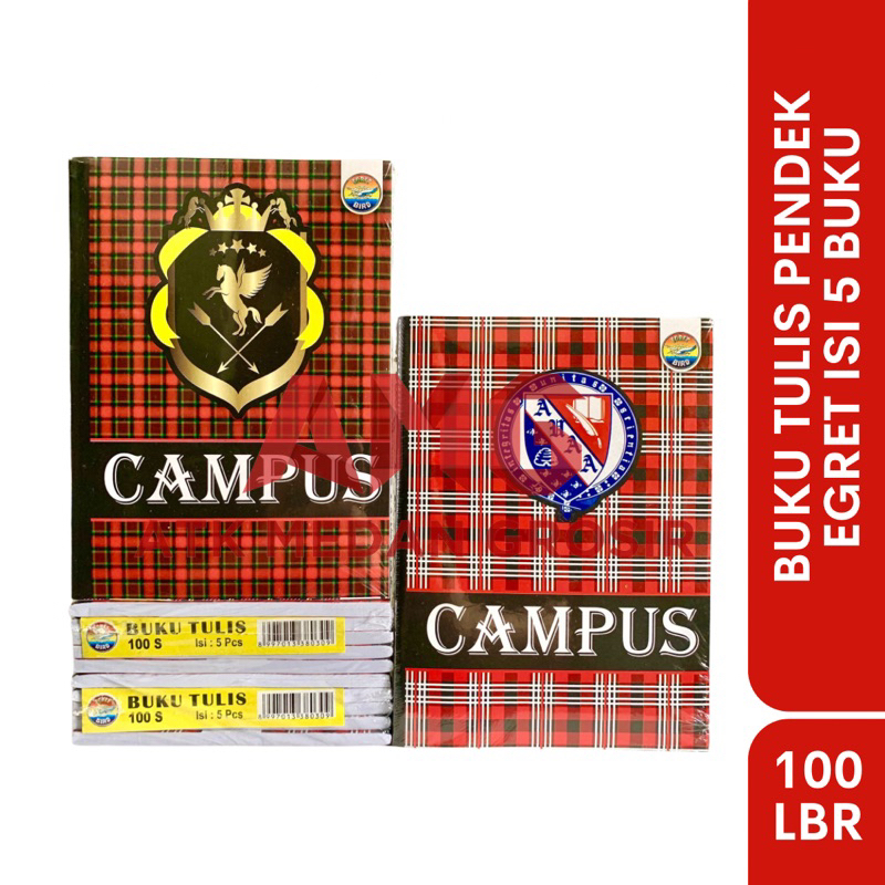 Jual BUKU TULIS PENDEK MURAH ISI 100 LEMBAR EGRET HARGA PER PACK ISI 5 ...