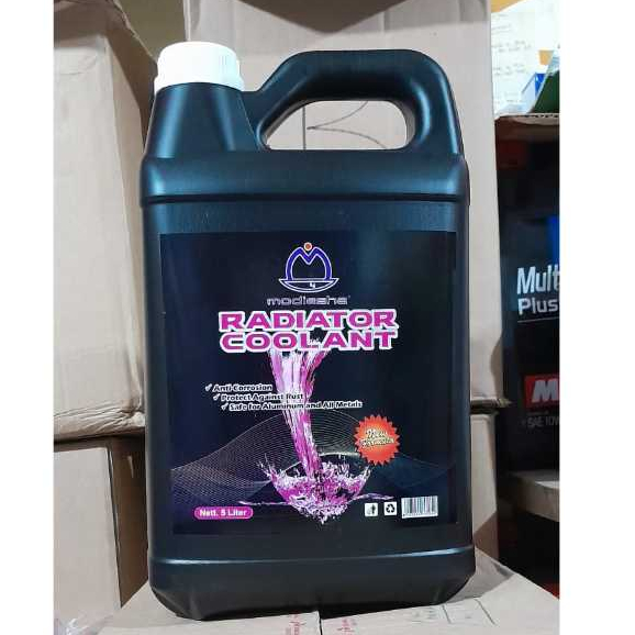 Jual AIR RADIATOR / RADIATOR COOLANT MODHIESHA MERAH GALON 5 L (1 GALON ...