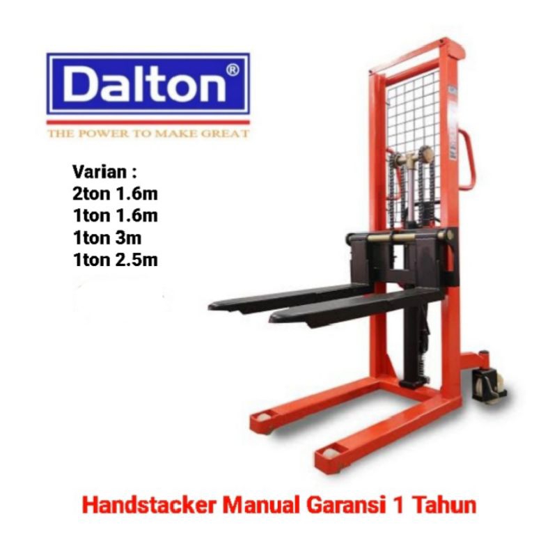 Jual Dalton Hand Stacker Manual 2 TON HSA 20-16 Garansi 1 Tahun | Shopee Indonesia