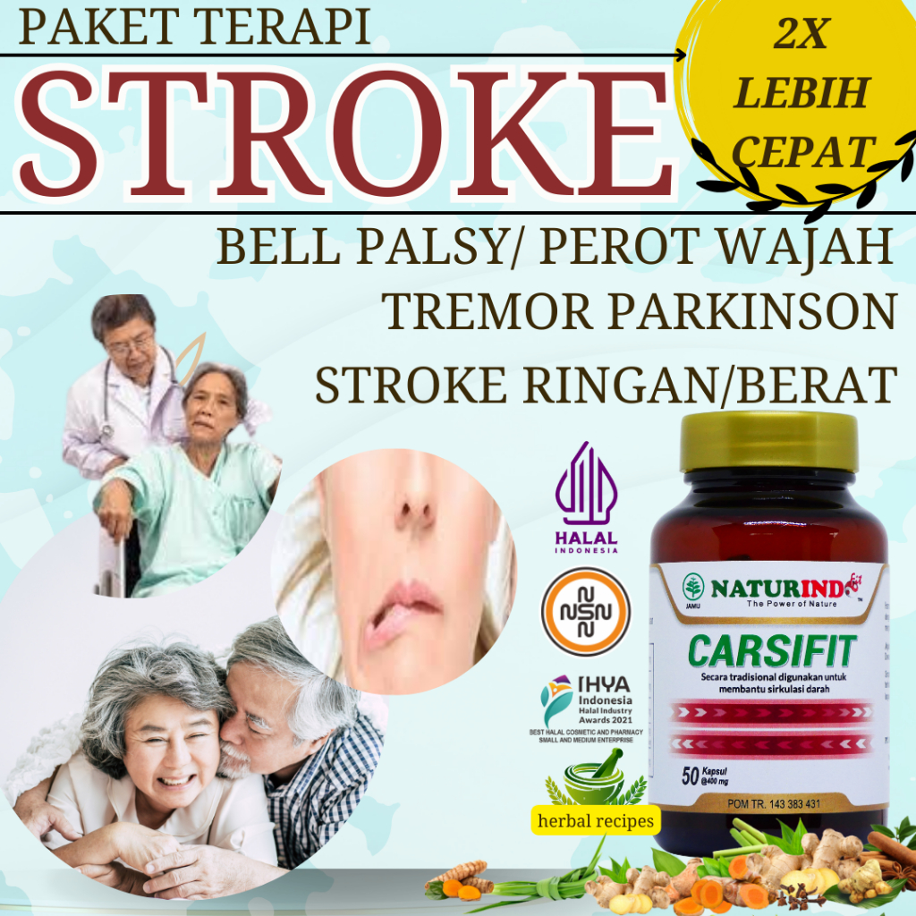 Jual Obat Stroke Struk Bells Palsy Strok Ringan Berat Sebagian ...