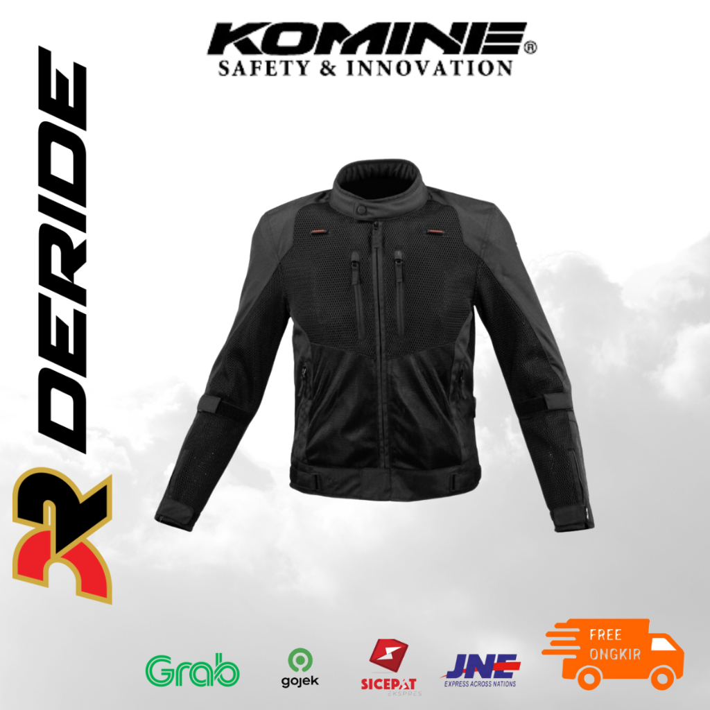 Jual Jaket Riding Komine JK-1563 Protect 3D Air Stream Jacket Black | Shopee Indonesia