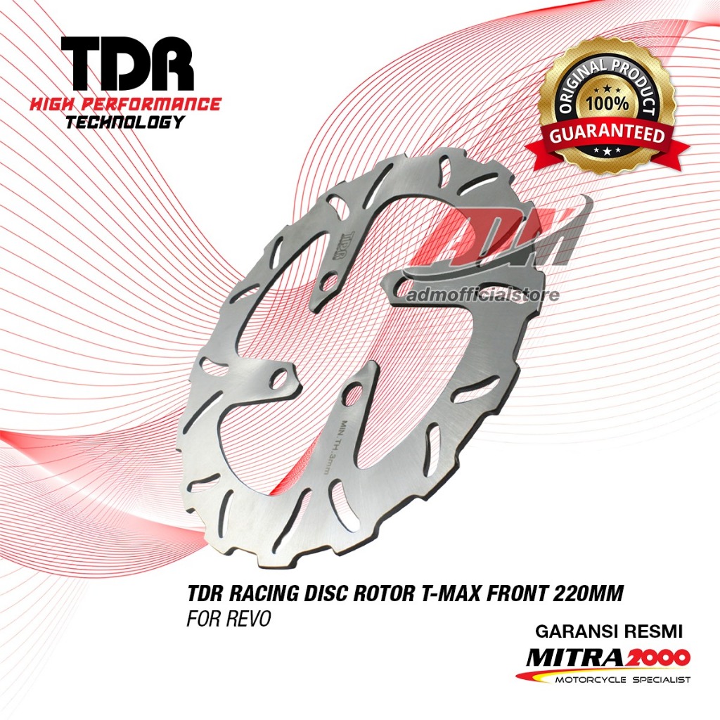 Jual Piringan Cakram TDR REVO Disc Rotor T-MAX Front 220MM | Shopee ...