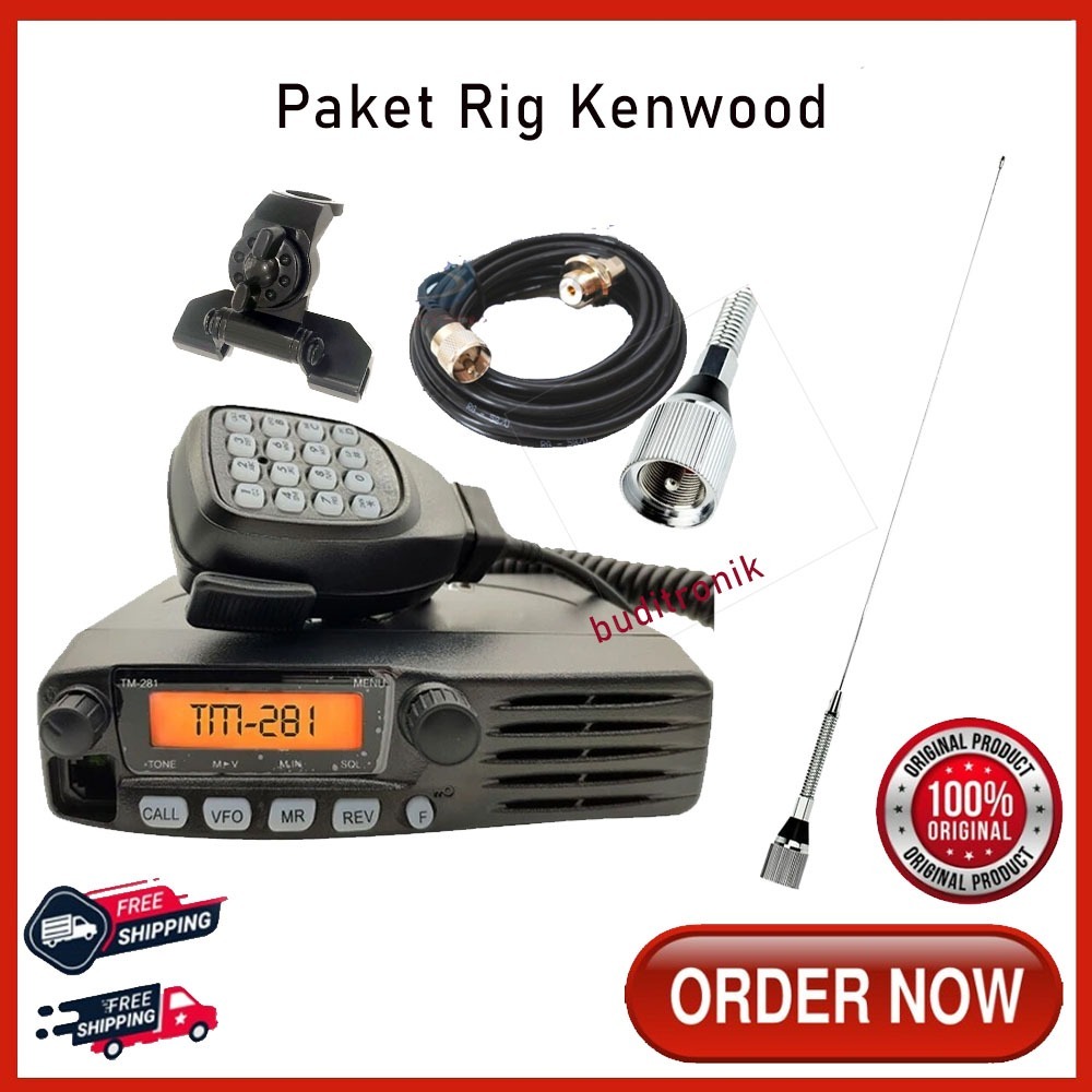 Jual Paket RADIO RIG KENWOOD TM-281A VHF / RADIO RIG KENWOOD PAKET FULL ...