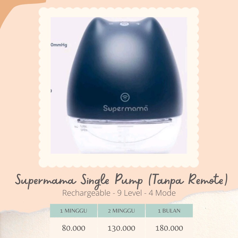 Jual Sewa Pompa Asi Supermama Lab Air Plus Tanpa Remote | Shopee Indonesia