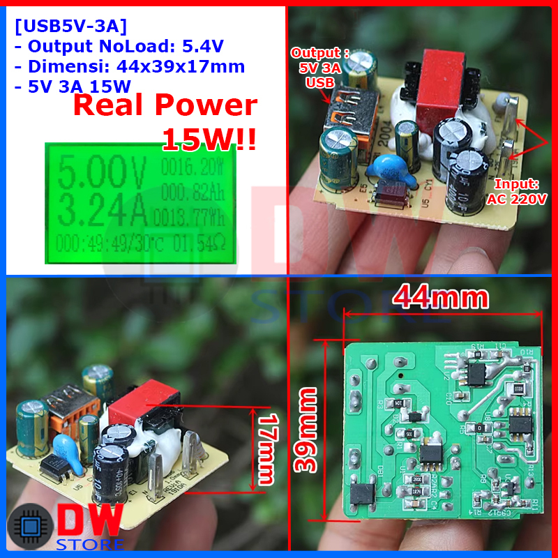 Jual PCB Modul Power Supply Adaptor 5V 9V 12V 15V 1A 1.5A 2A 3A 3.5A 4A ...
