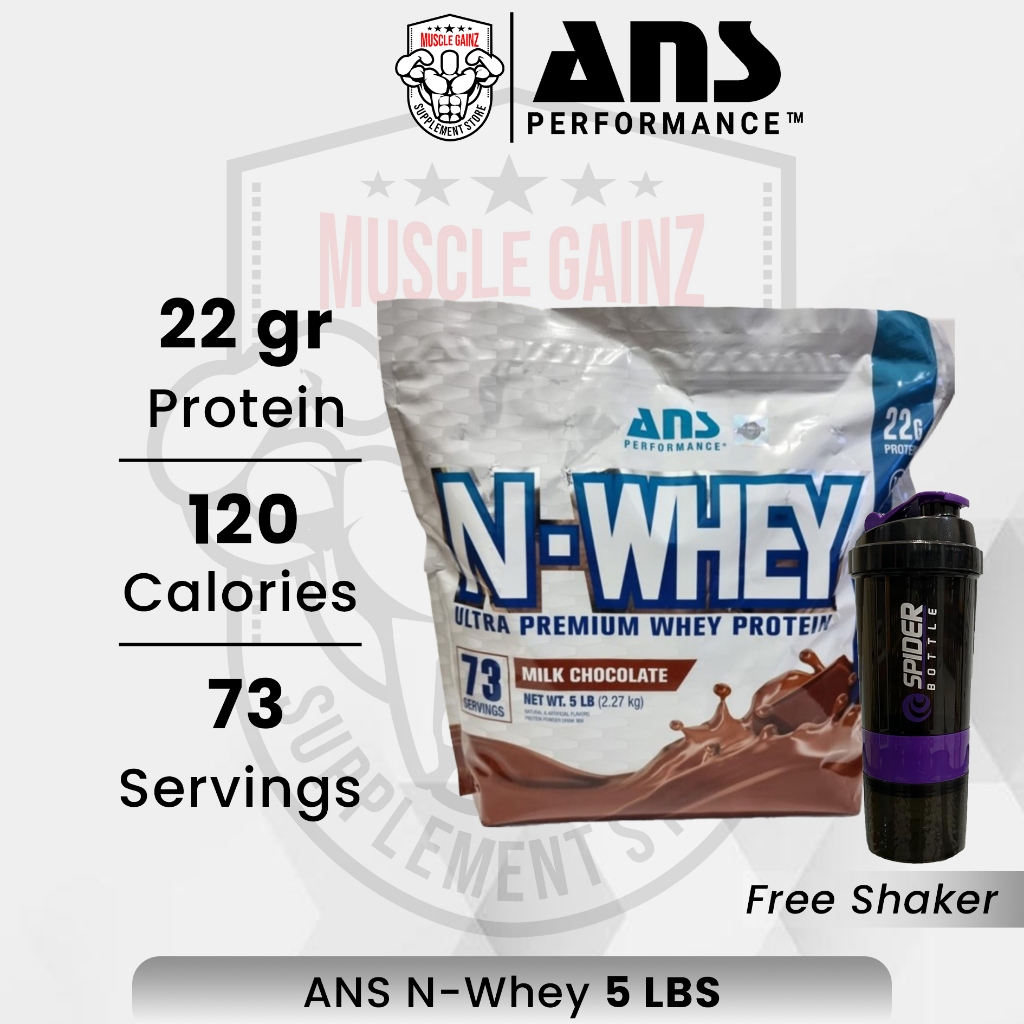 Jual ANS Performance N-Whey 5lbs Susu Protein | Shopee Indonesia
