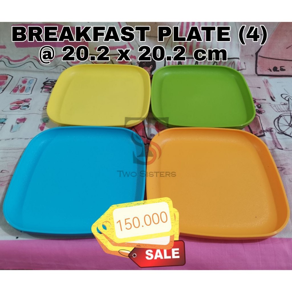 Jual BREAKFAST PLATE (4) WARNA WARNI - MALAYSIA | Shopee Indonesia