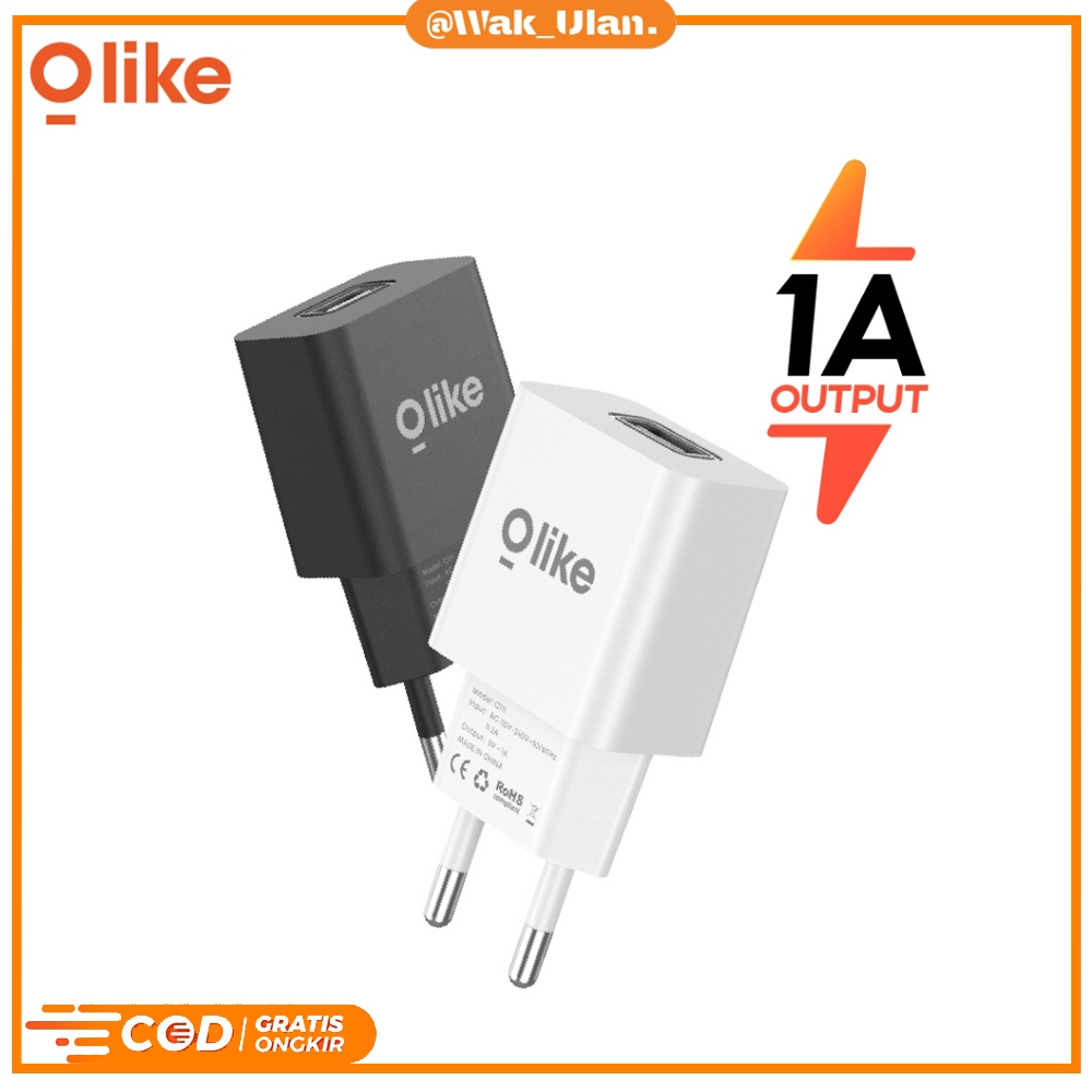 Jual Olike Kepala Charger C111 1A Output Smart Chip ECERAN TANPA ...
