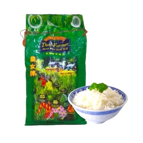 Jual Beras Thailand Thai Farmer Jasmine Hom Mali 10KG | Shopee Indonesia